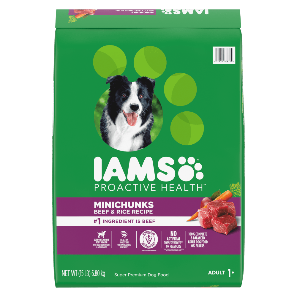 IAMS™ PROACTIVE HEALTH™ MINICHUNKS BEEF & RICE